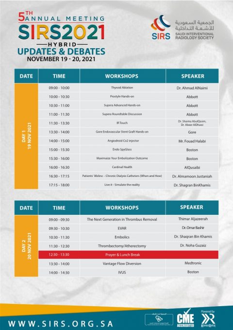 workshops - 5th SIRS ANNUAL CONFERENCE
